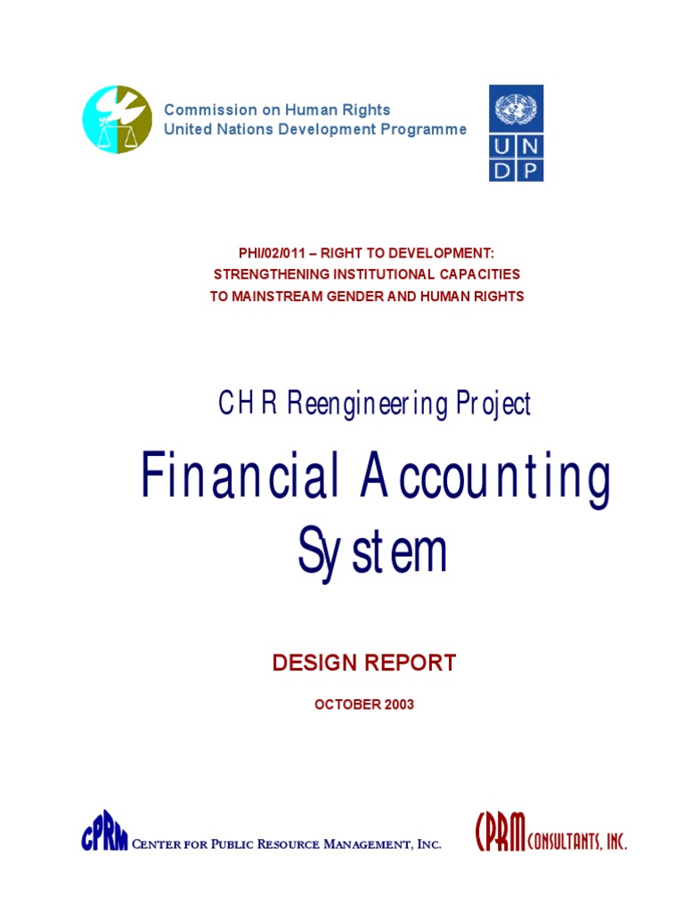 Financial Accounting System: CHR Reengineering Project | PDF ...