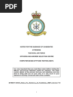 RAF Selection Process and Aptitude Tests | PDF | Job Interview