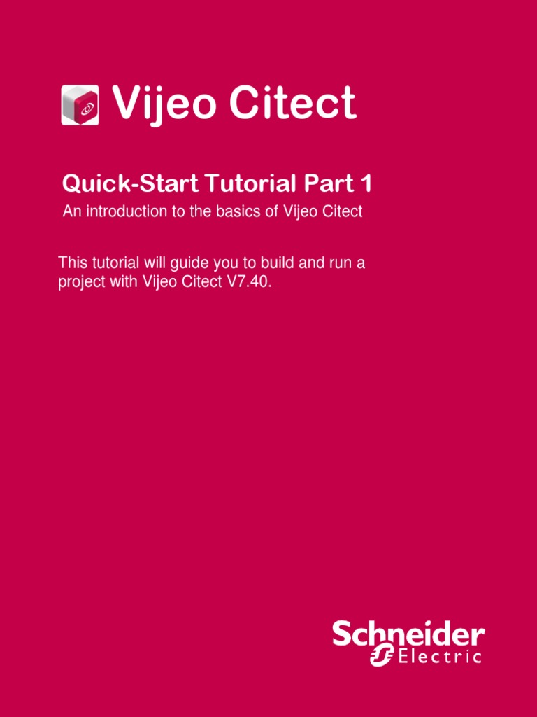Vijeo Citect - Quick Start Tutorial - Part 1 Ver D PDF | PDF | Safety | Automation