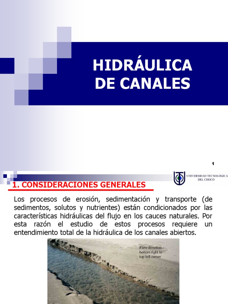 Hidraulica-de-Canales Flujo Uniforme y Critico PDF | PDF | Canal ...