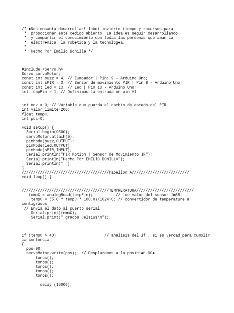 Codigo Avanzado | PDF | Arduino | Ingenieria Eléctrica