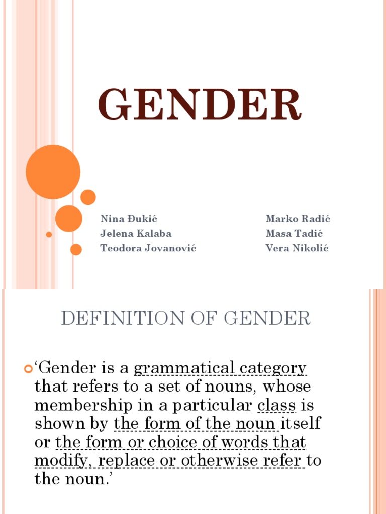Gender 2 | PDF | Grammatical Gender | Lexicology