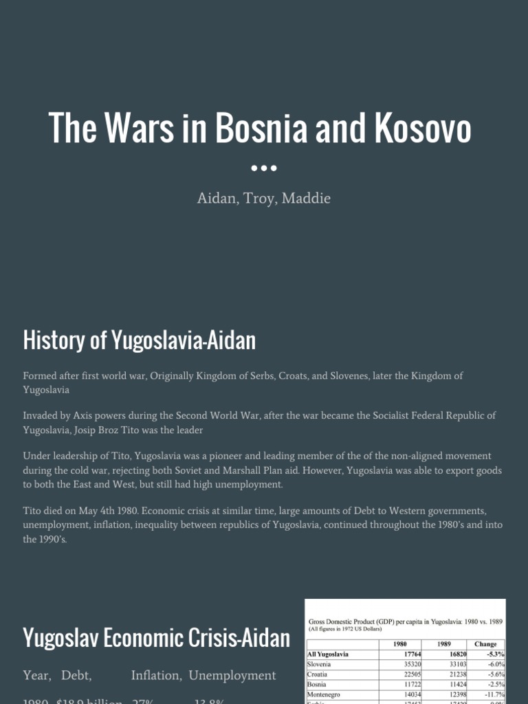 5 - Bosnia and Kosovo War Presentation | PDF | Bosnia And Herzegovina ...