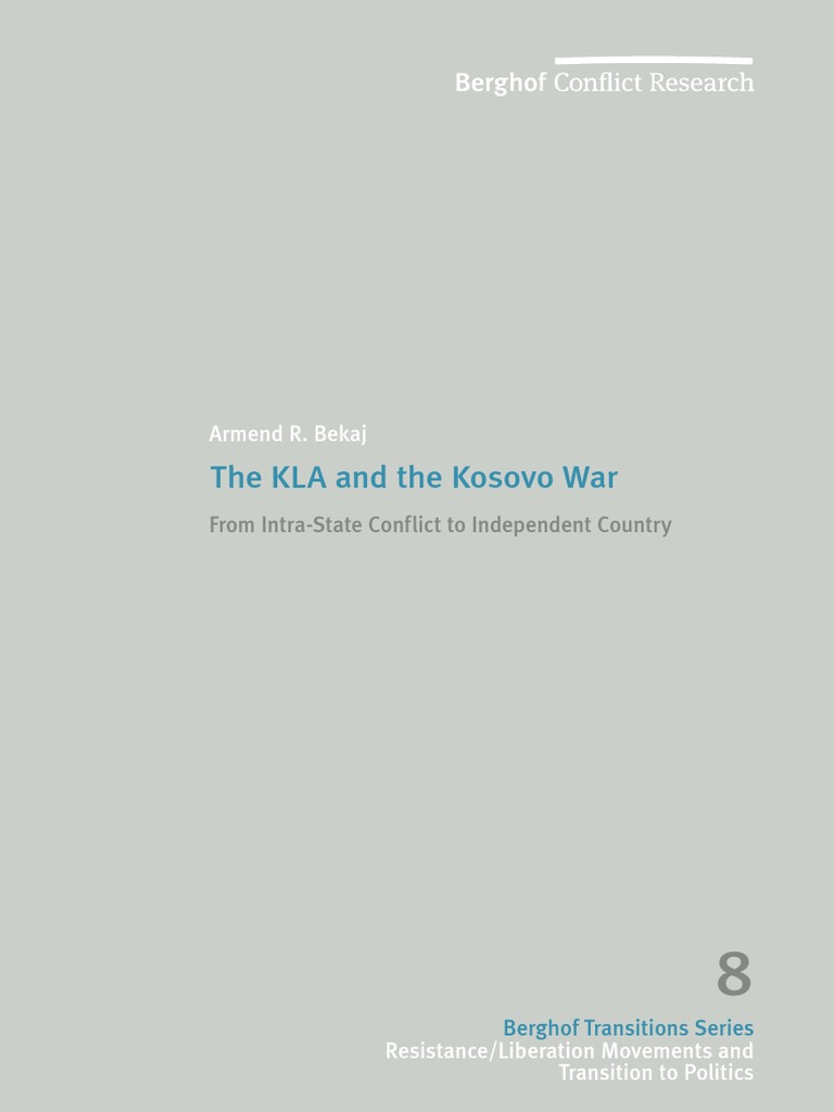 The KLA and The Kosovo War: Armend R. Bekaj | PDF | Kosovo | Socialist ...