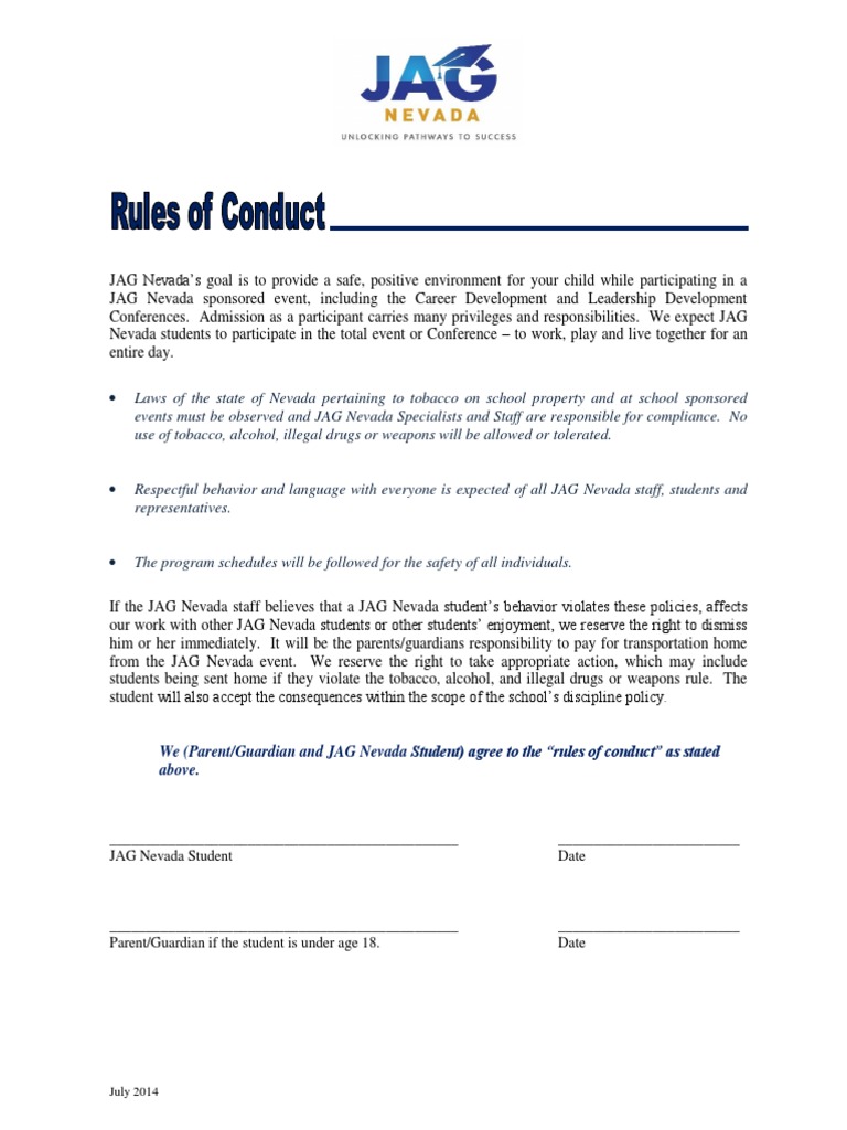 10 - Rules of Conduct | PDF