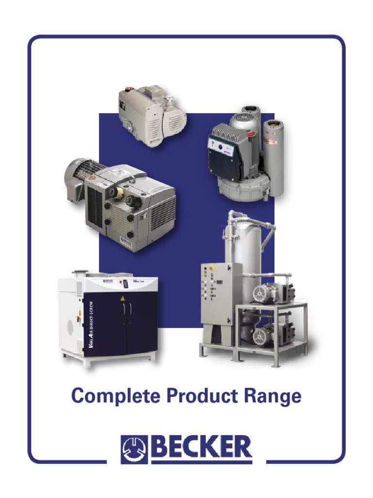 Becker Brochure PDF | PDF | Pump | Vacuum