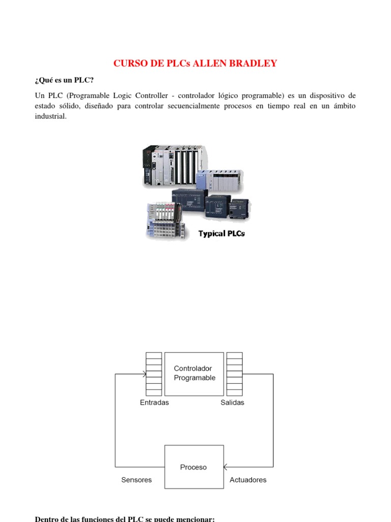 Plcs Allen Bradley | PDF | Controlador lógico programable | Software