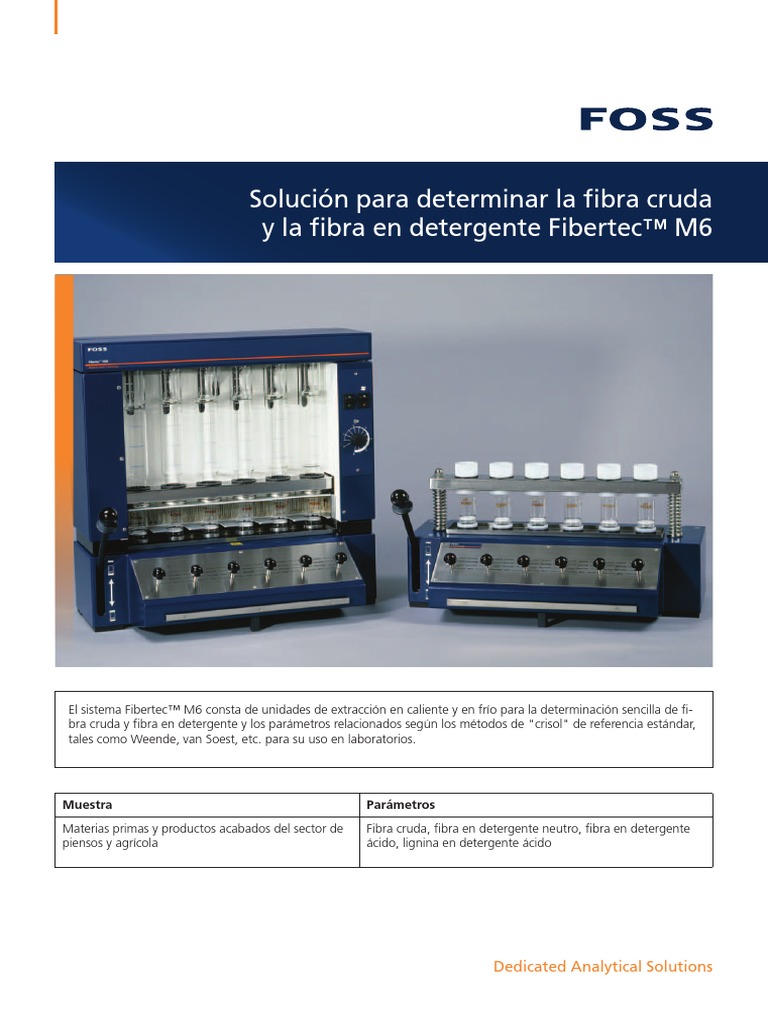 Fibertec M6 Solution Brochure ES R PDF | PDF | Filtración | Laboratorios