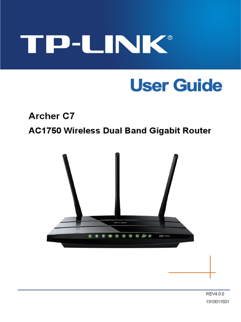 TP-Link Archer C7 v2.0 User Guide | Ip Address | Wireless Lan