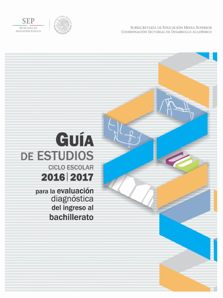 Guia de Estudios para La Evaluacion Diagnostica 2016-2017 COSDAC PDF ...