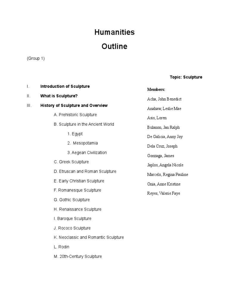 Humanities | PDF | Relief | Sculpture