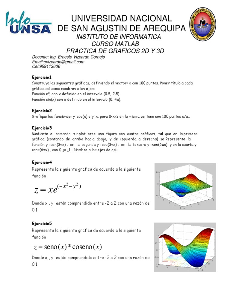 Matlab Graficos 2d | PDF | Geometría | Espacio