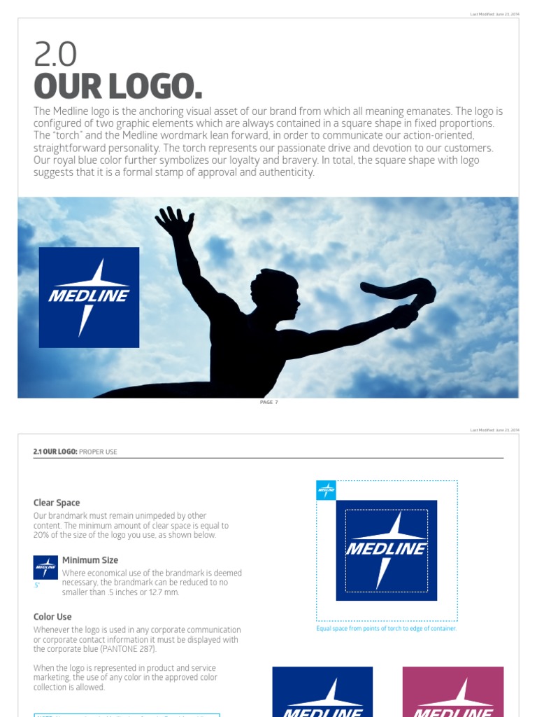 Medline Logo Usage | Download Free PDF | Logos | Art Media