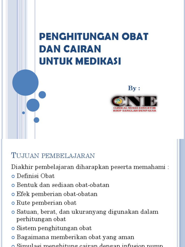 Penghitungan Dosis ISDN dengan Syringe Pump | PDF