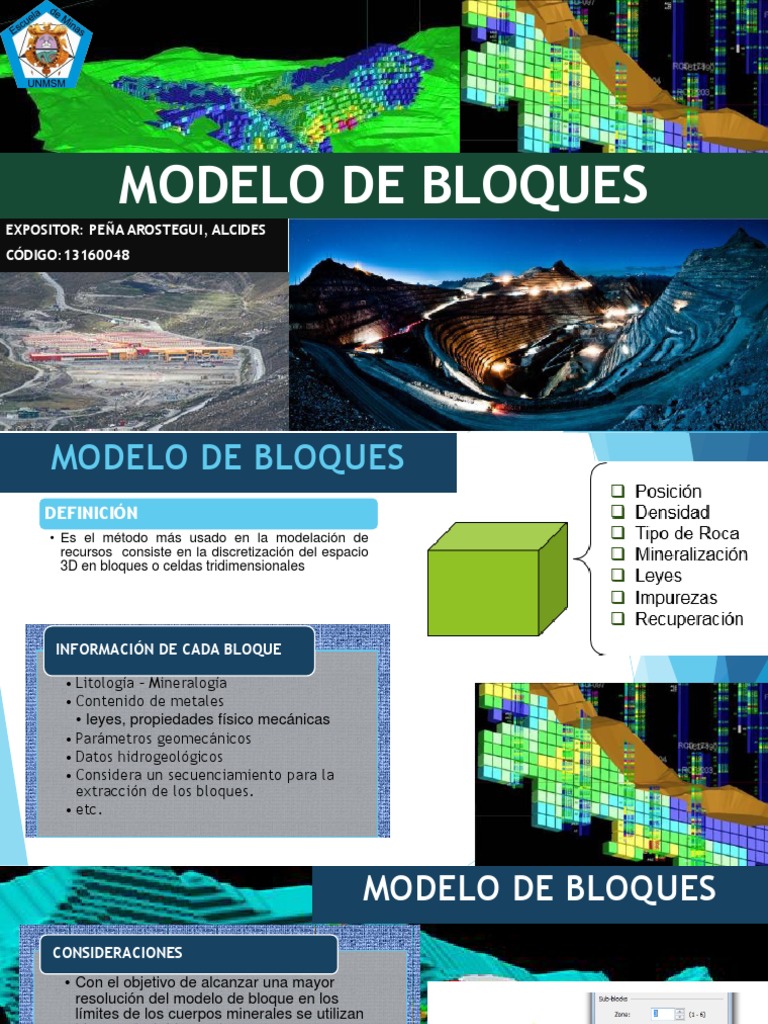 Modelamiento de Bloques | PDF | Minería | Minerales