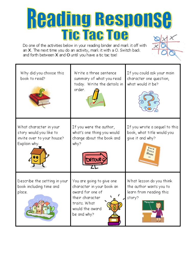 Reading Tic Tac Toe Board | PDF