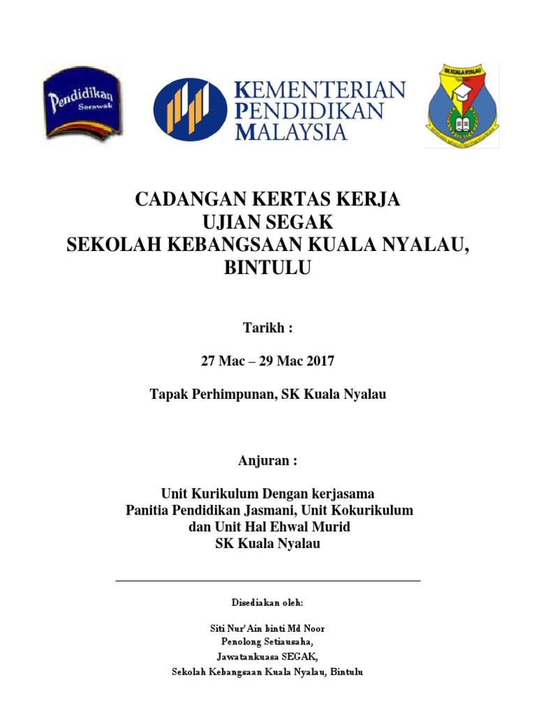 Cover Kertas Kerja Segak 2017 | PDF