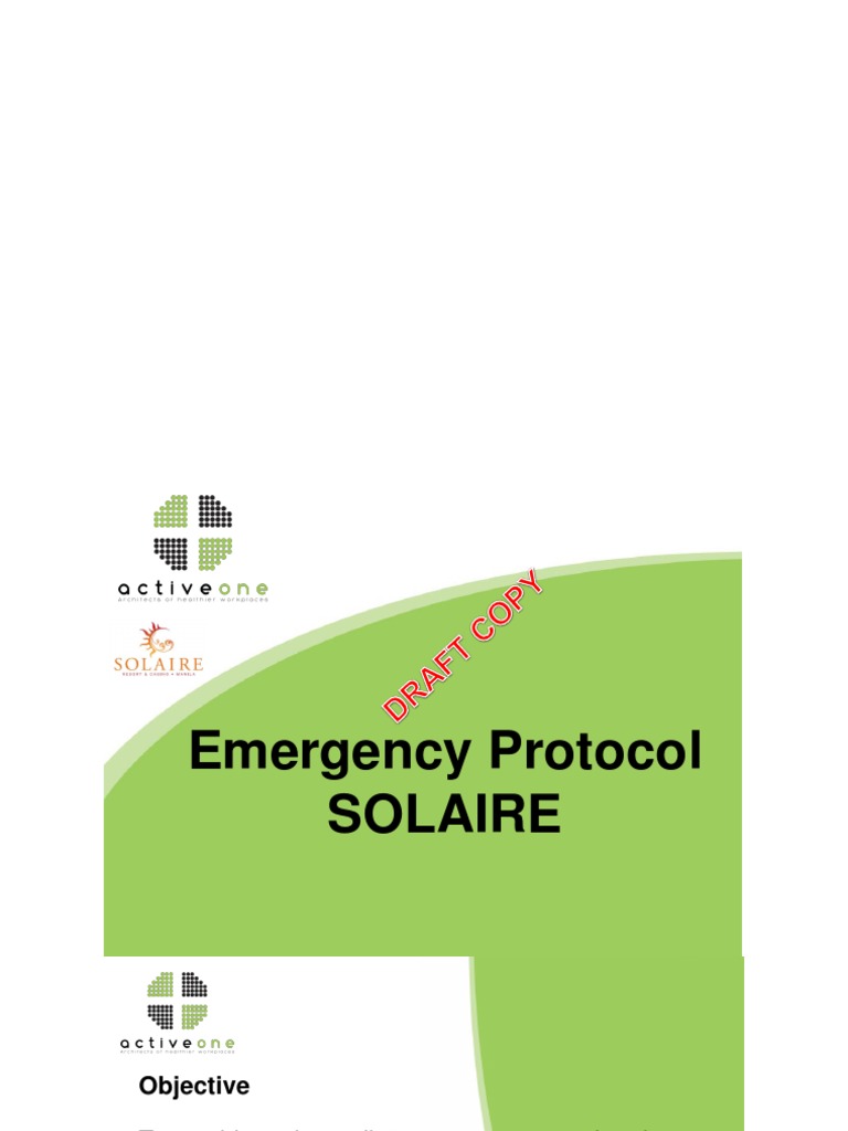 Emergency Protocol Procedure | PDF | Patient | Ambulance