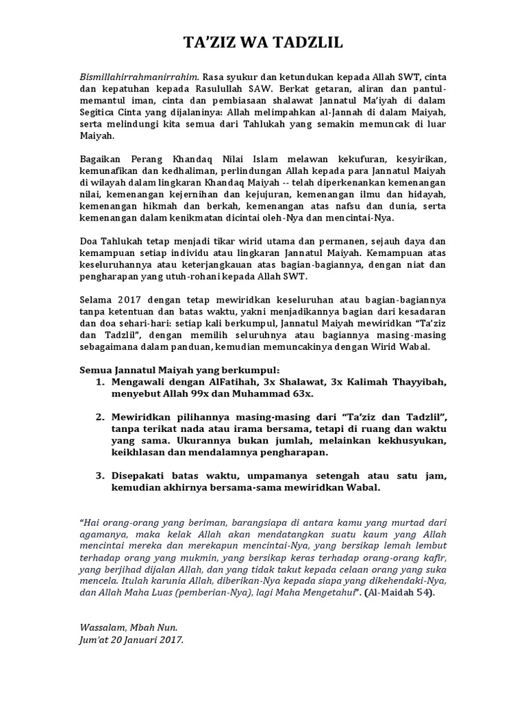 Doa Dari Cak Nun Pdf