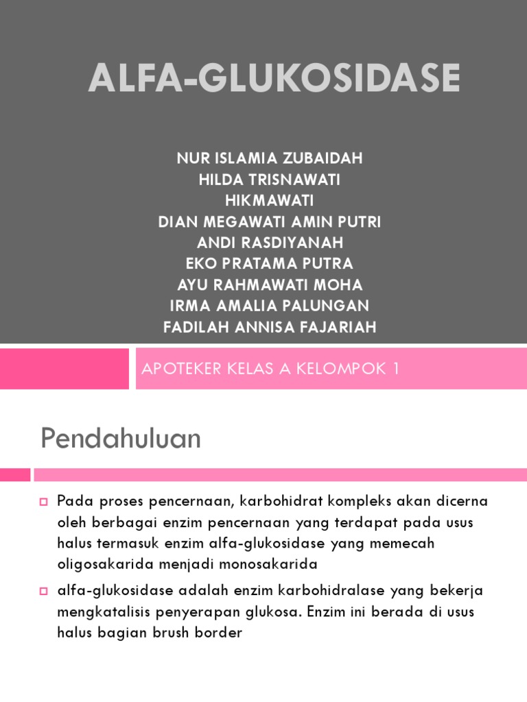 Alfa Glukosidase | PDF