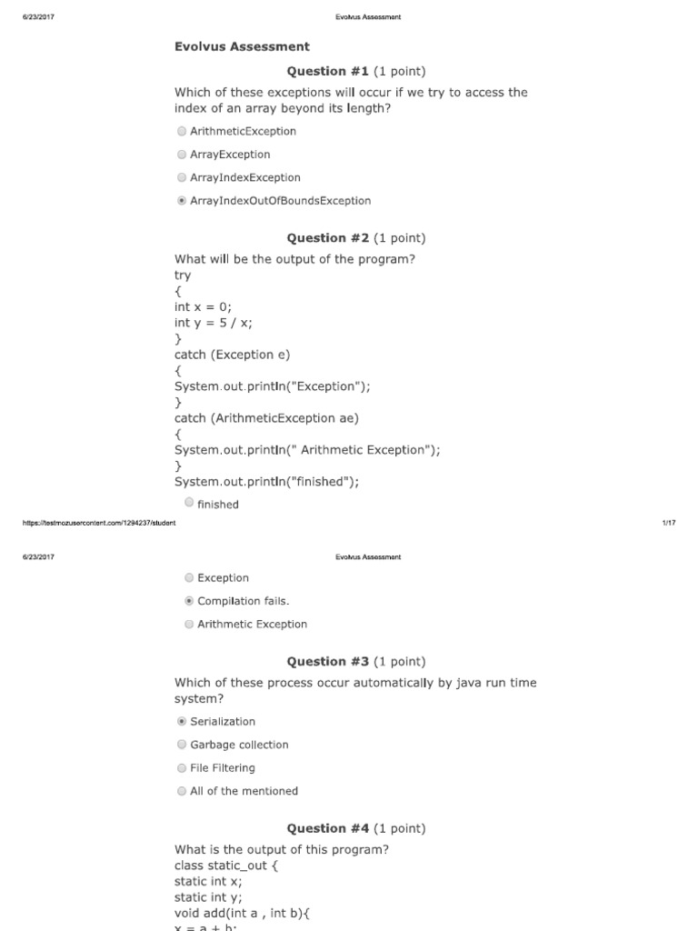 Evolvus Assessment | PDF