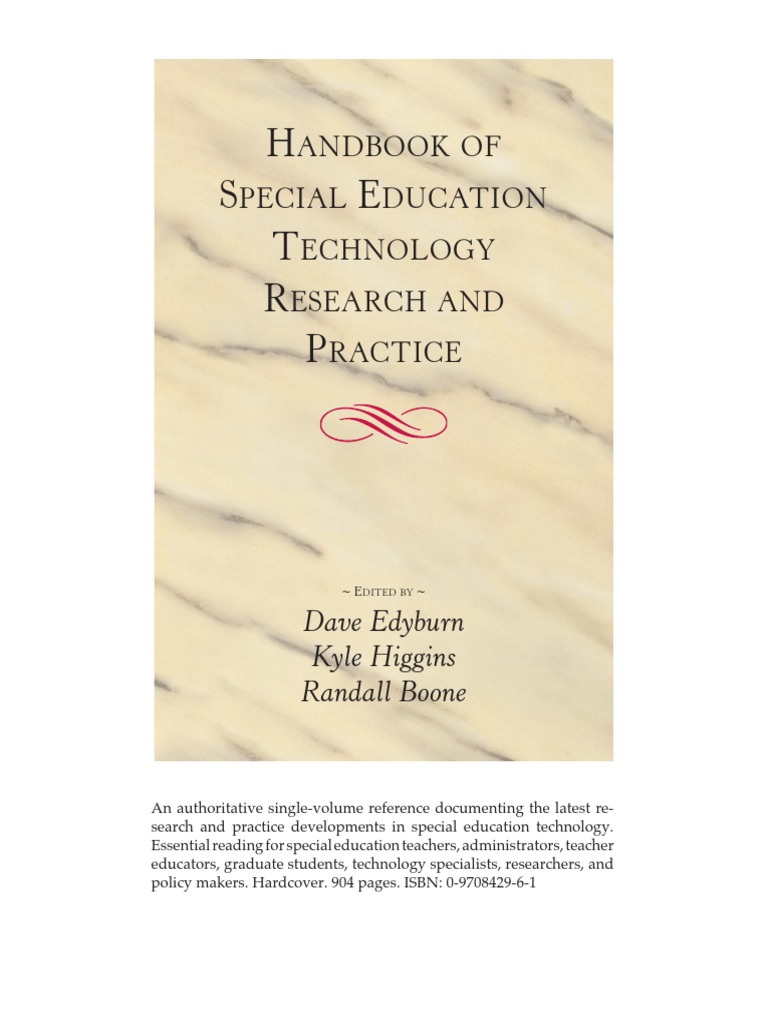 Handbook of Special Education Technology | PDF | Payments | Credit Card
