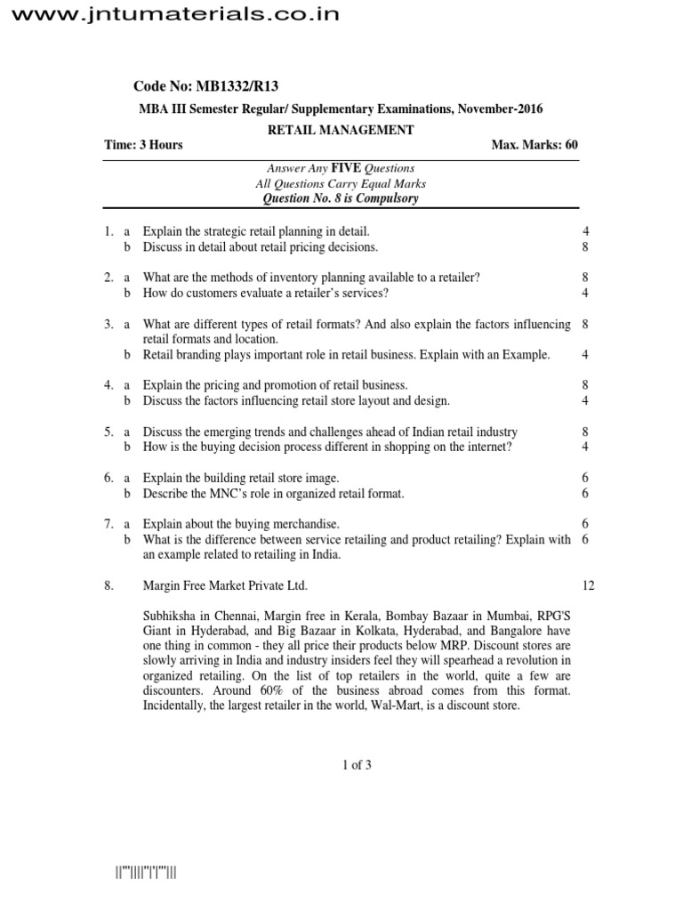 Retail Management | PDF | Retail | Supermarket