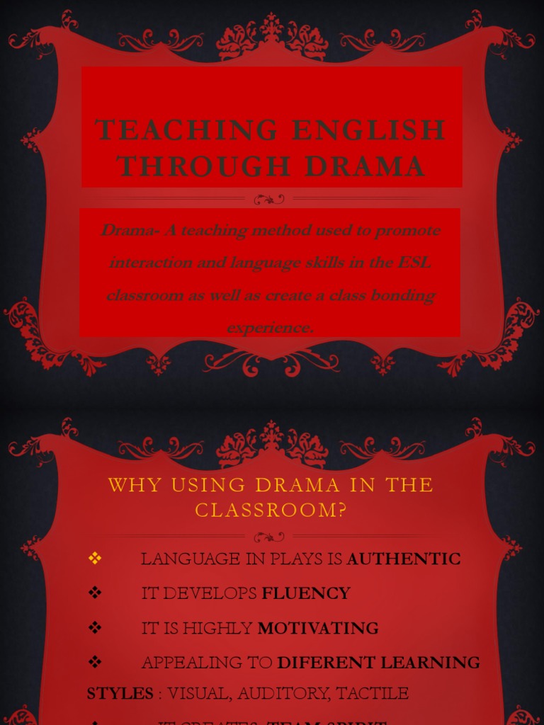 Teaching English Through Drama | PDF | English As A Second Or Foreign ...
