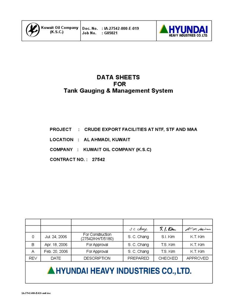 Tank Gauging System Data Sheets | PDF | Antenna (Radio) | Radio Frequency
