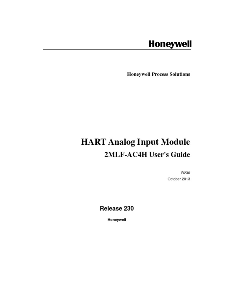 Modulo Hart Ml200 Ug 2mlf-Ac4h Ai 200 | PDF | Analog To Digital ...