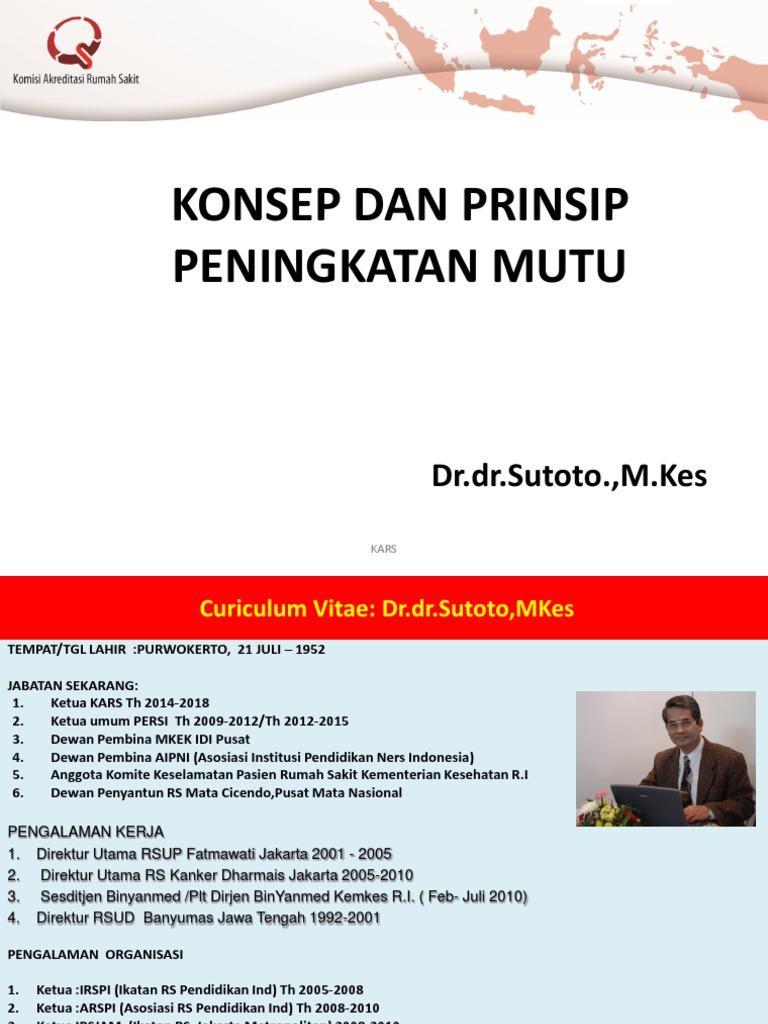 2.KONSEP DAN PRINSIP PENINGKATAN MUTU (PMKP Sutoto) | PDF