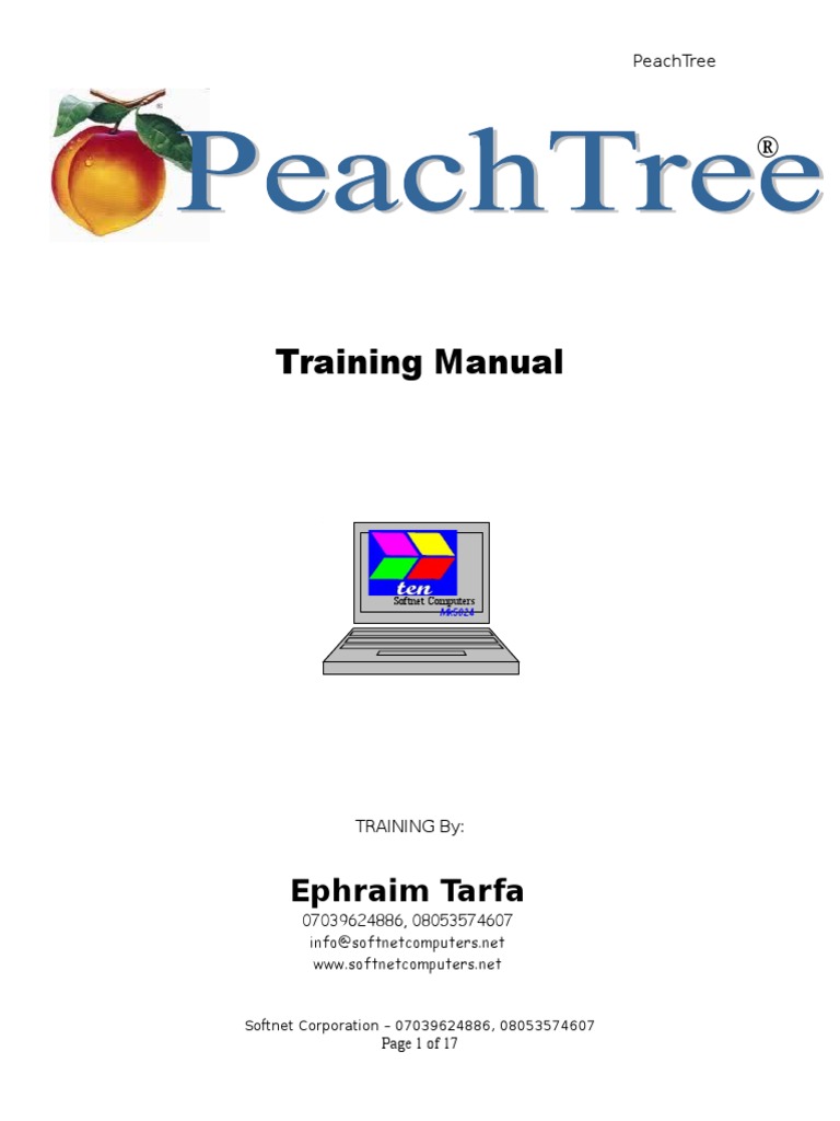 Peachtree Training Manual | PDF | Debits And Credits | Invoice Peachtree Training Manual | PDF | Debits And Credits | Invoice