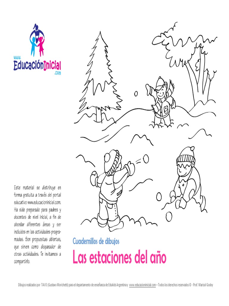 Las Estaciones Del Año PDF | Descargar gratis PDF | Imagen | Dibujo