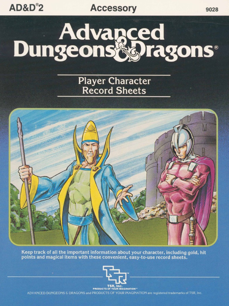 D&D 1e Player Character Record Sheets PDF | PDF | Role Playing Games | Gary Gygax Games