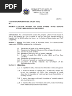 Cao-01-2019 Post Clearance Audit and Prior Disclosure Program | PDF