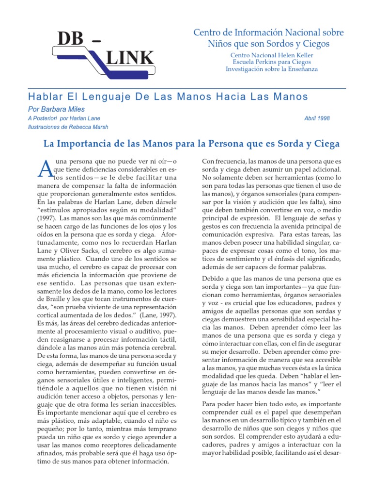 Hablar El Lenguaje de Las Manos Hacia Las Manos | PDF | Cerebro | Adultos