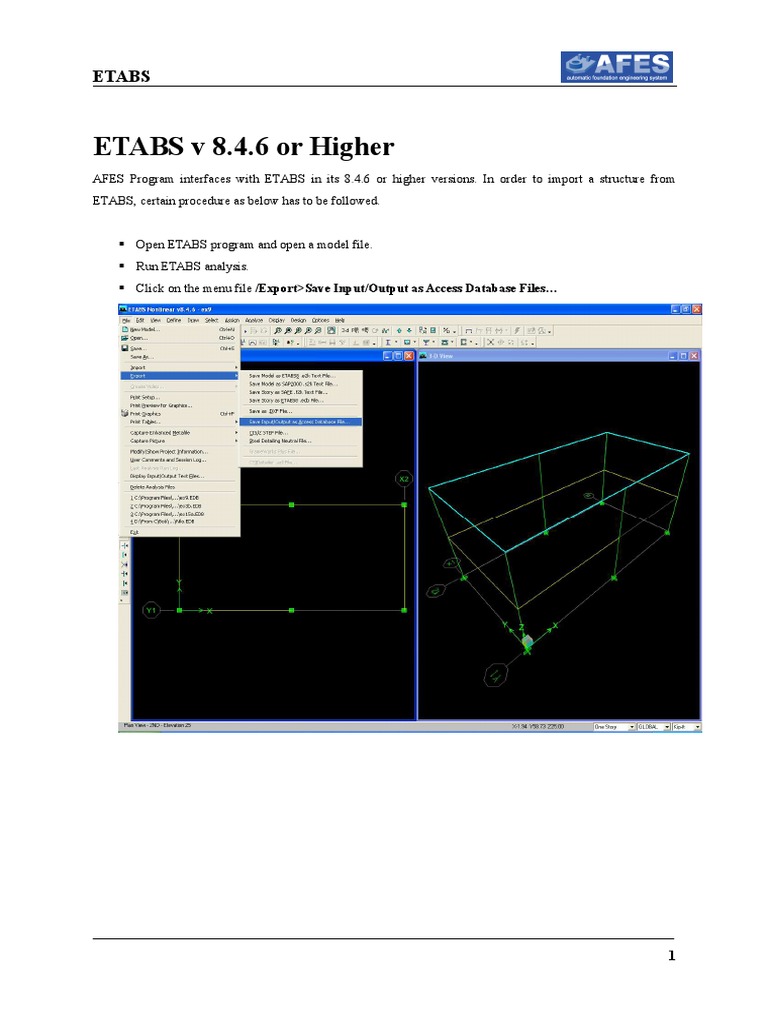 53 - Interface With ETABS - Doc | Download Free PDF | System Software | Computing