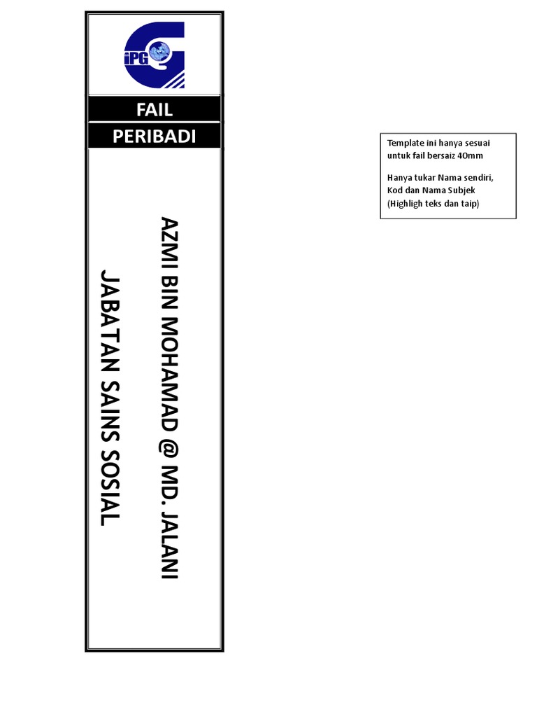 Template Tulang Fail