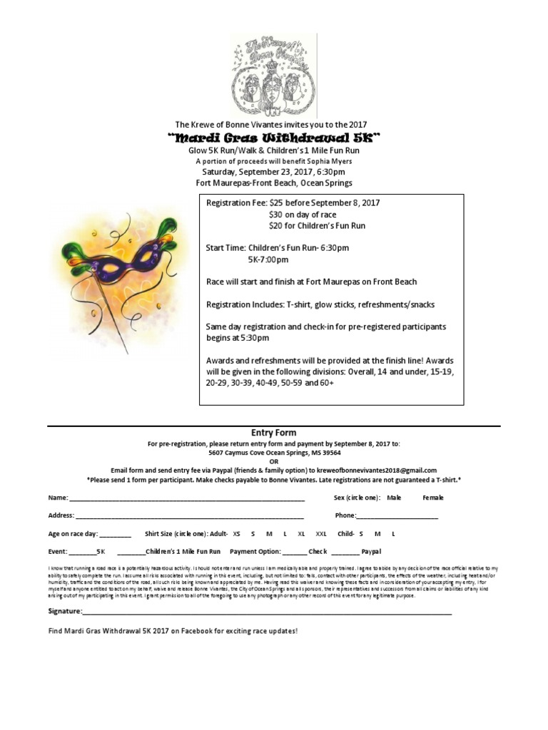 5K Registration Form (Updated) | PDF | Government | Business