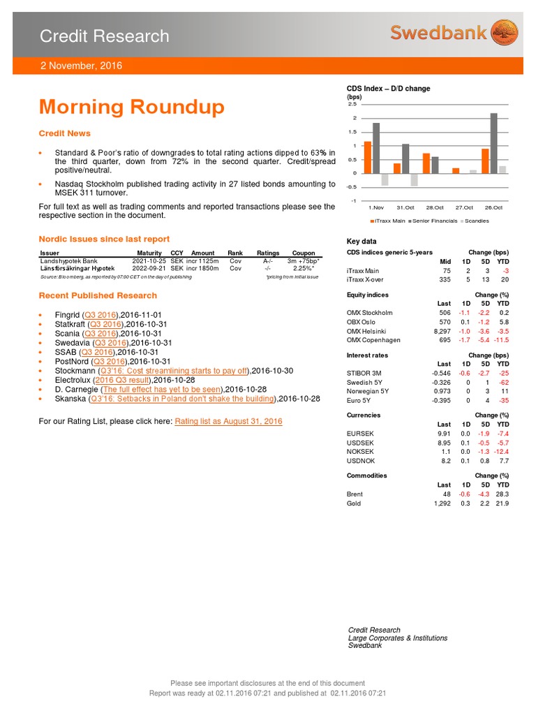 Sas AB | PDF | Financial Analyst | Bond Market