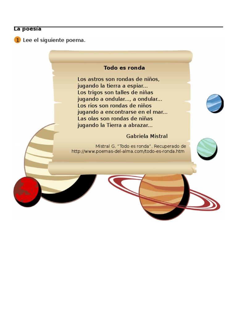 Actividad Poema 3ero | PDF | Rima | Ocio