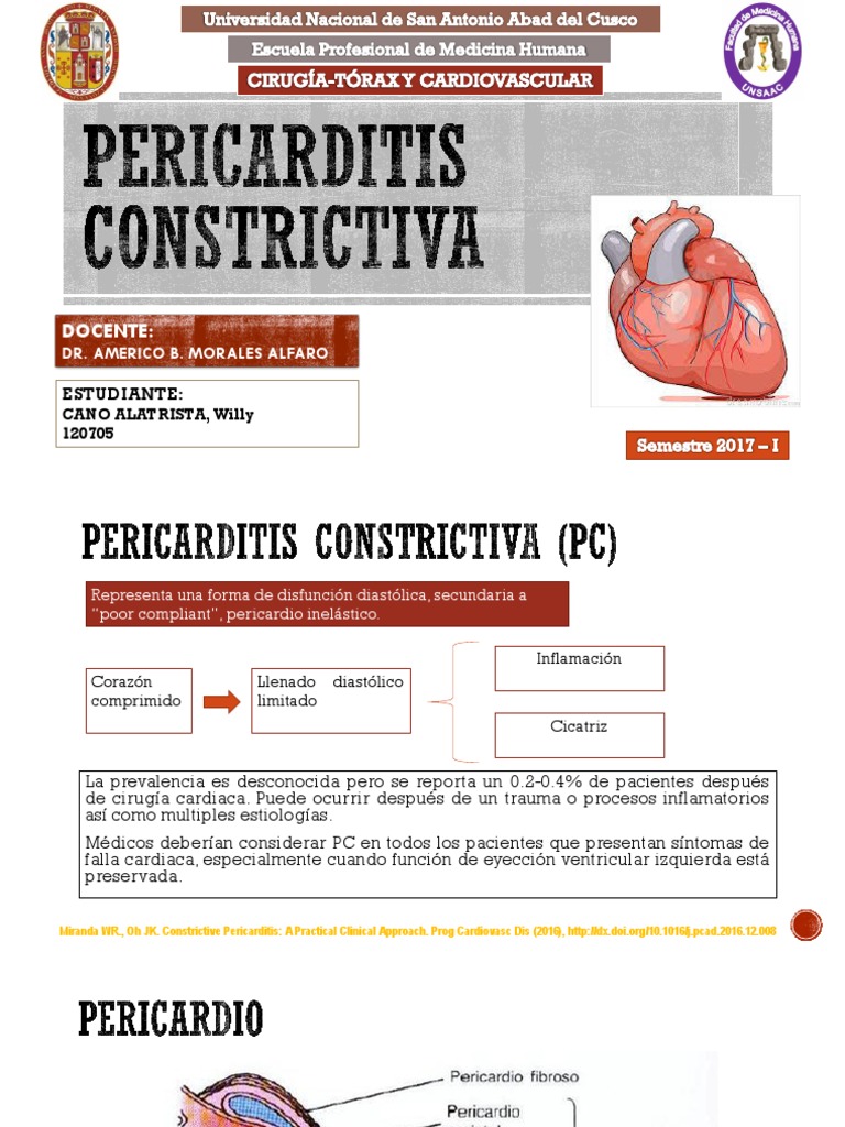 Pericarditis Constrictiva - Pericardiotomía | PDF | Insuficiencia ...