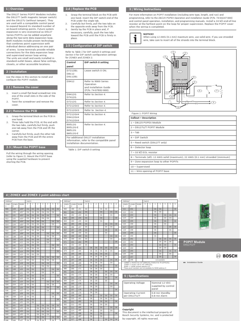 D9127 POPIT Modules Installation Manual EnUS 2538282507 | Download Free ...