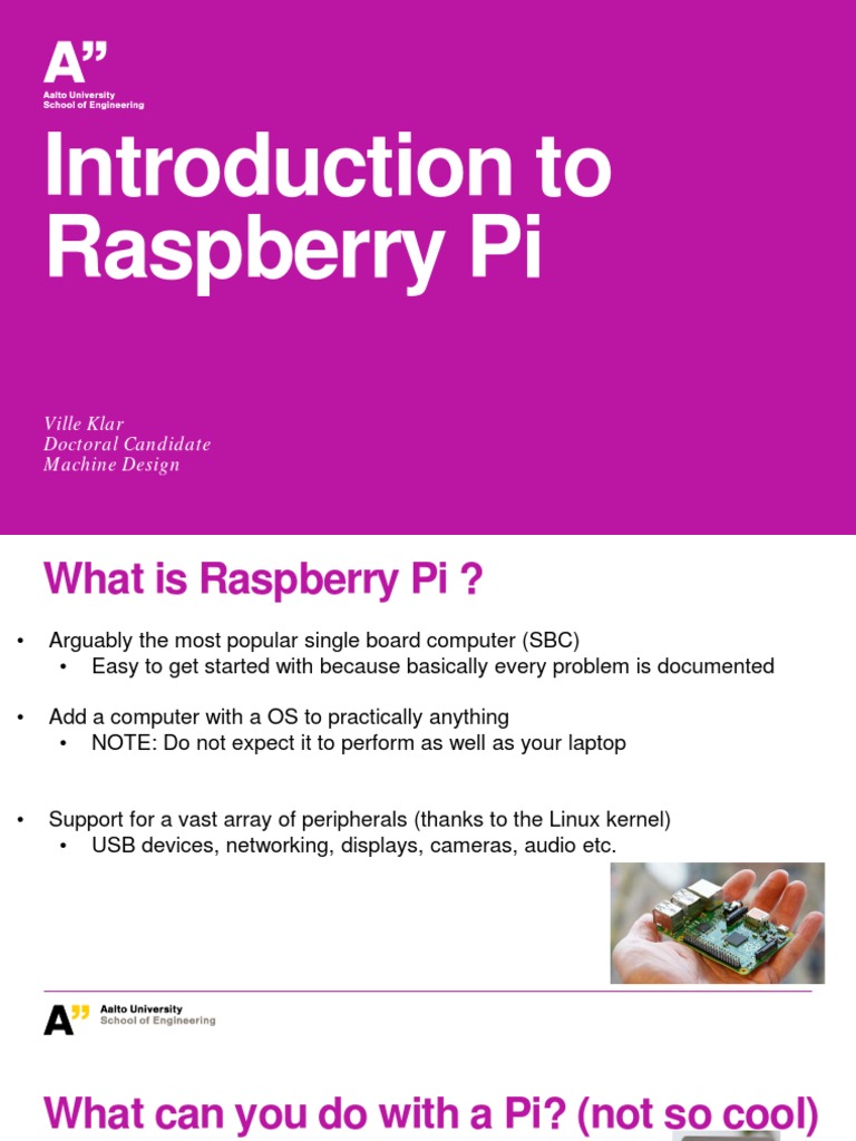 Introduction To Raspberry Pi Mechatronics Projects | PDF | Raspberry Pi | Operating System