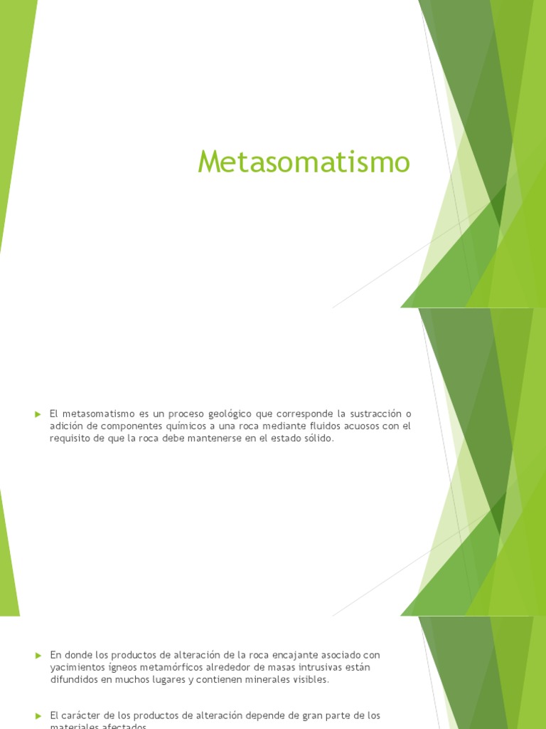 Metasomatismo | PDF | Roca (geología) | Minerales