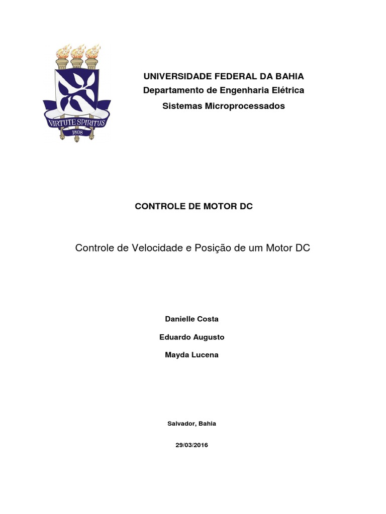 Controle de velocidade de motor DC com Arduino | PDF | Rede elétrica | Arduino