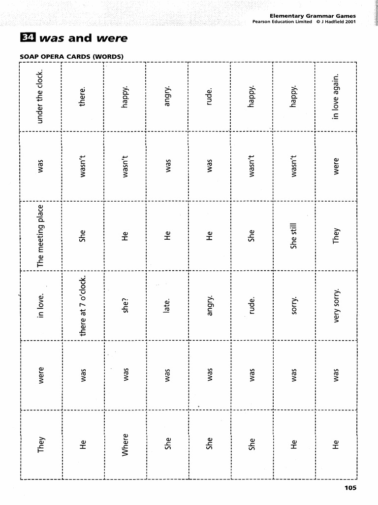 Was - Were Activities PDF | PDF