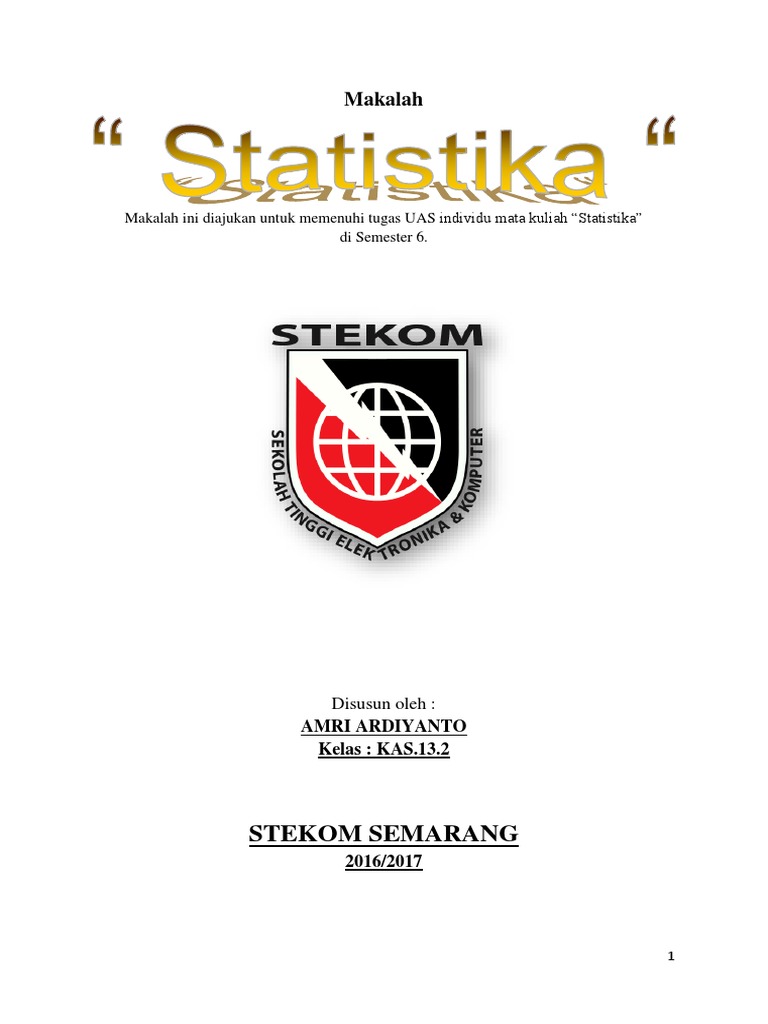Makalah Statistika 1 | PDF