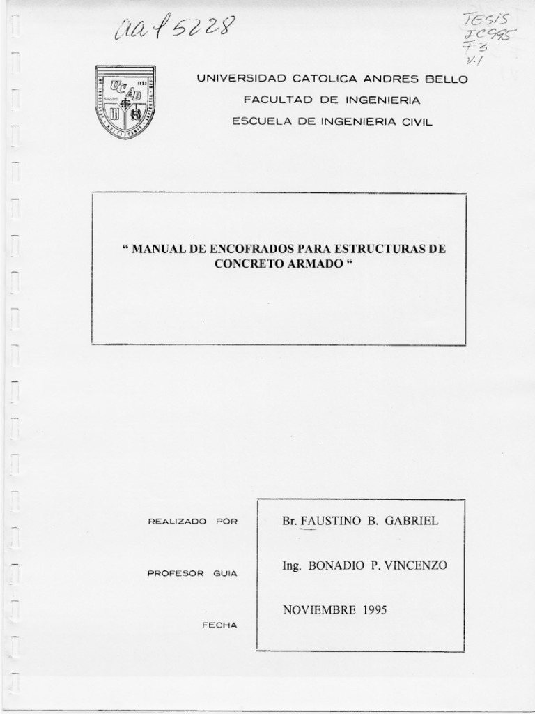 Manual de Encofrados para Estructuras de Concreto Armado PDF | PDF
