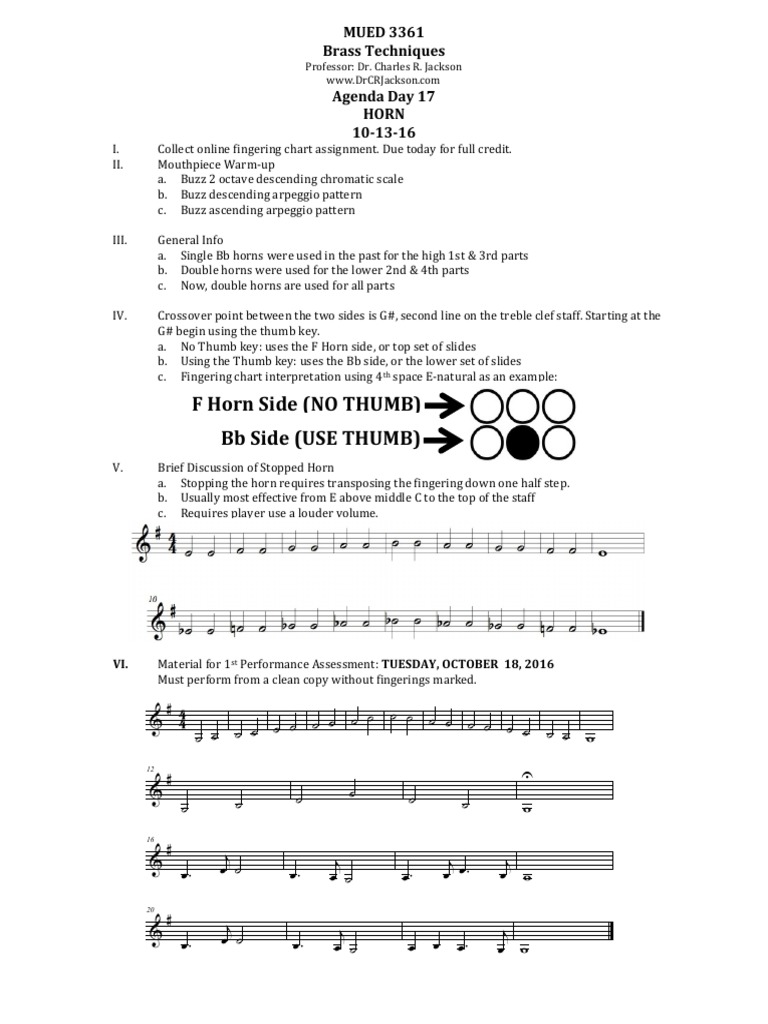 Horn Techniques: An In-Depth Look at Horn Fingerings, Range, and ...
